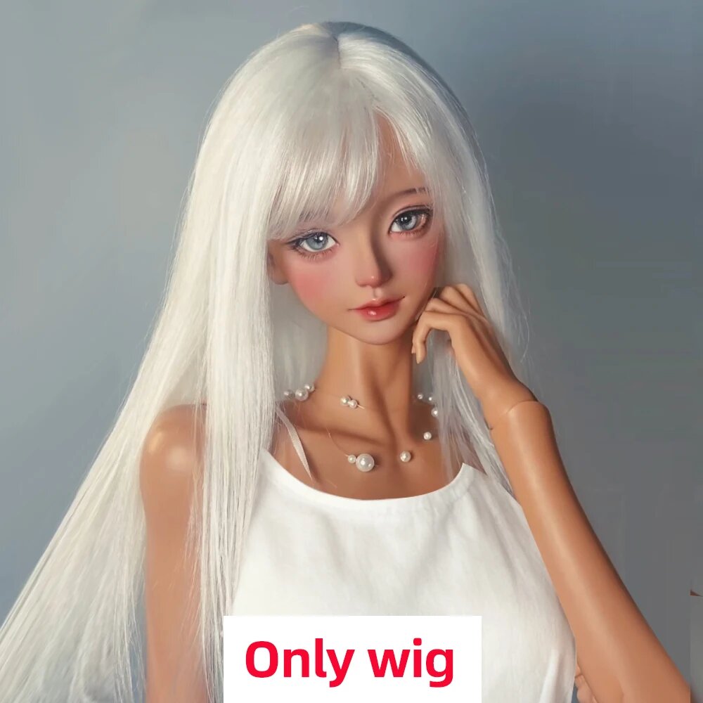Парик для куклы 1/6 1/4, белый, Only wig-10