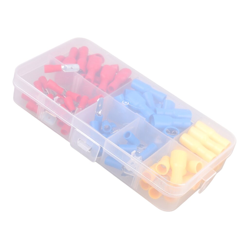 Упаковка из 100 штук, вставные шпунтовые клеммы, клеммные колодки холодного прессования, листовые обжимные клеммы