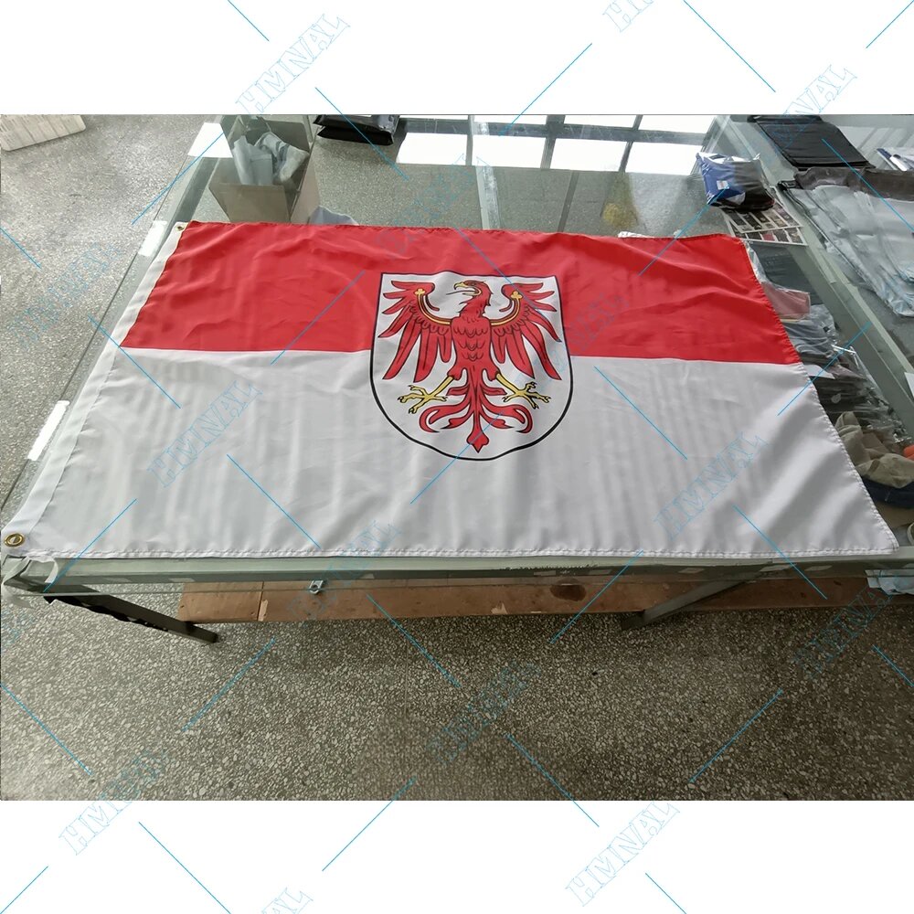 Флаг Германии Бранденбург из полиэстера 3х5 футов 90 х 150 см