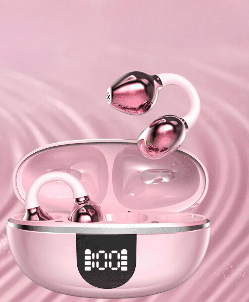 Наушники беспроводные спортивные, Bluetooth 6.0 мгновенное подключение, Интеллектуальное шумоподавление голосовой связи, Наушники беспроводные с микрофоном, сенсорное управление, идеальны для спорта, бега, работы и игр,