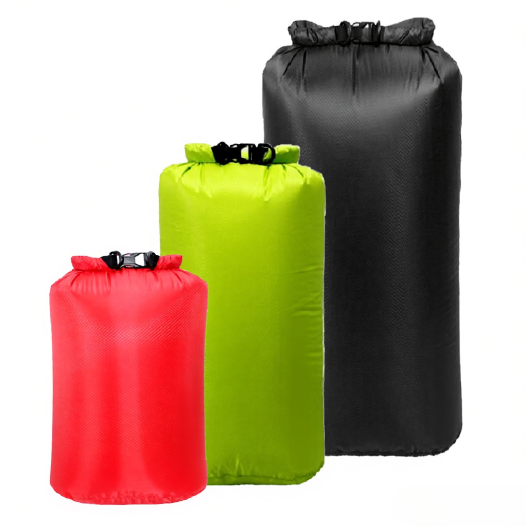 Пакет водонепроницаемых сухих мешков набор 3 штуки, хранение, мешки для сухих вещей, Capacity 3L + 5L + 10L, материал нейлон, для отдыха на открытом воздухе, кемпинг, катание на лодке, походы, сплавы