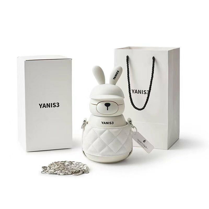 Новая термокружка yanis3 Cocoa Rabbit Cocoa Bear из нержавеющей стали 316, милый девчачий стиль, большая вместимость, простой дизайн в стиле "инс".