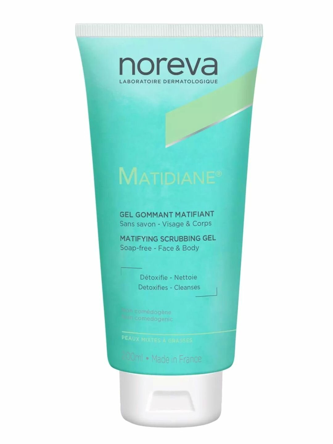 Норева матидиан Матирующий отшелушивающий гель для лица и тела, 200 мл | NOREVA Matidiane