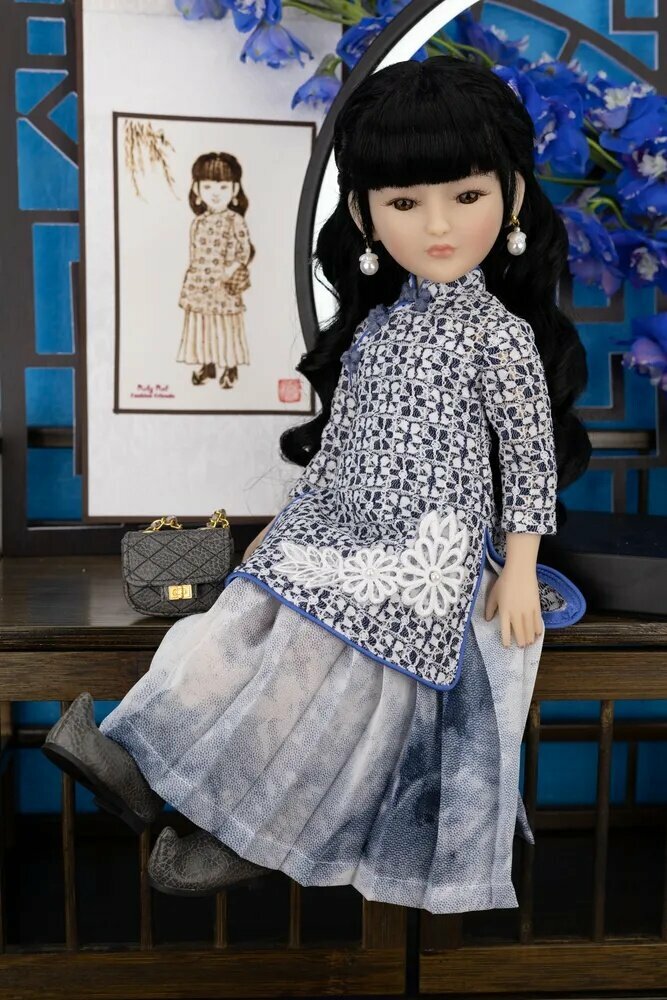 KiKi (Ограниченная серия) 14" Ruby Red Fashion Friends - Коллекционная кукла (с выжиганием, расписанным вручную)