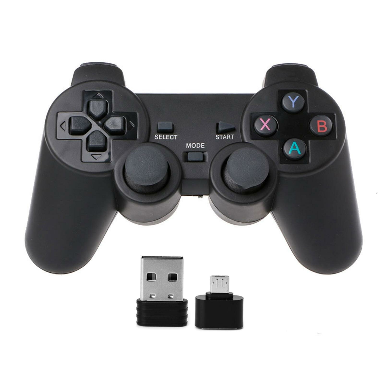 Беспроводной геймпад для PS1, PS2, PS3, Bluetooth, эргономичный, Черный