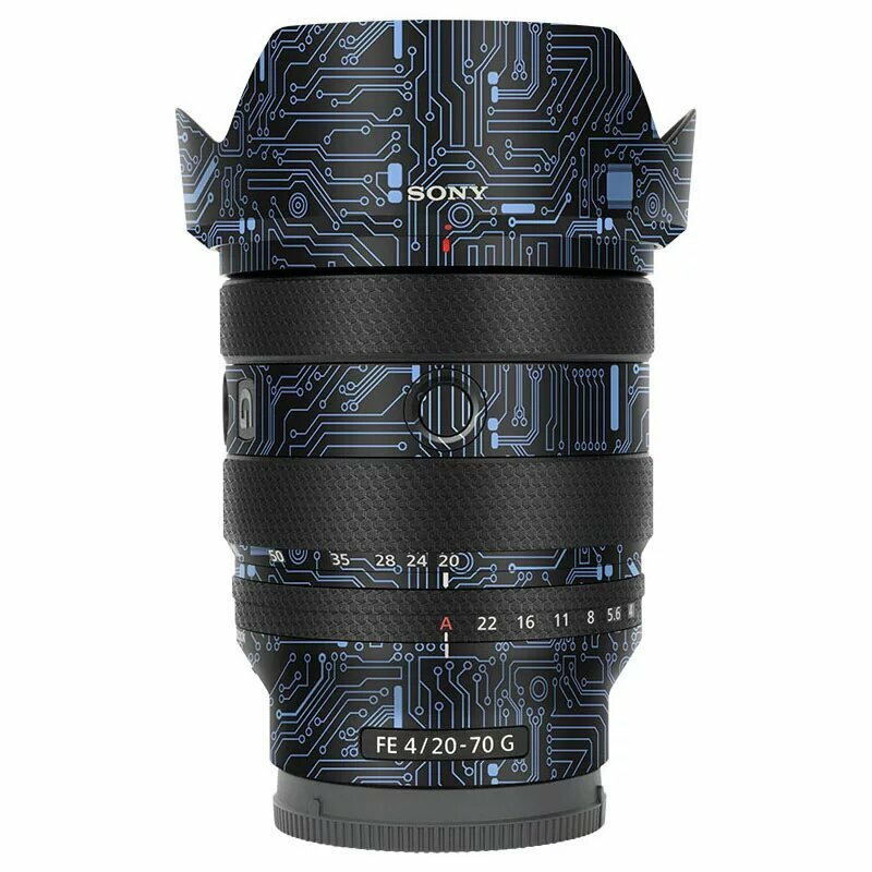 JJC Защитная пленка для объектива Sony FE 20-70mm F4G (SEL2070G) синяя схема