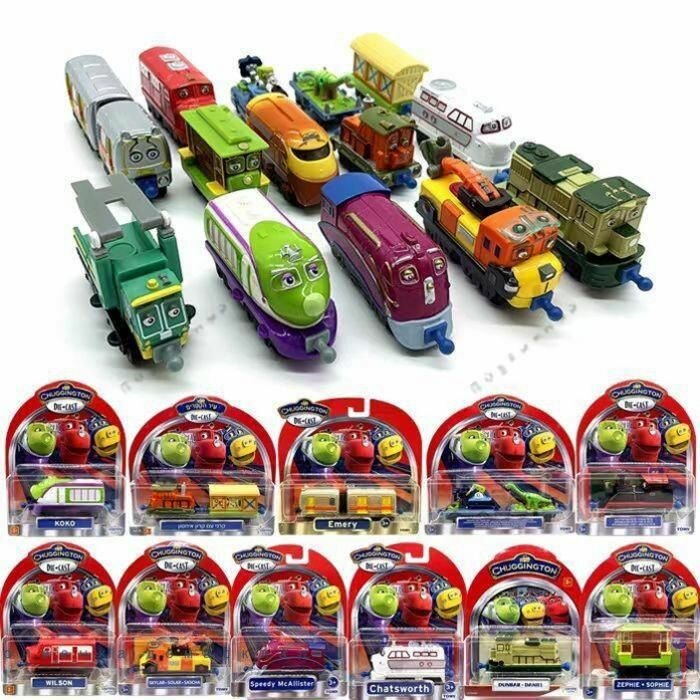 Поезд Tomy Chuggington "Muddy Wilson", металлический, пластик, красный/белый — фото 1