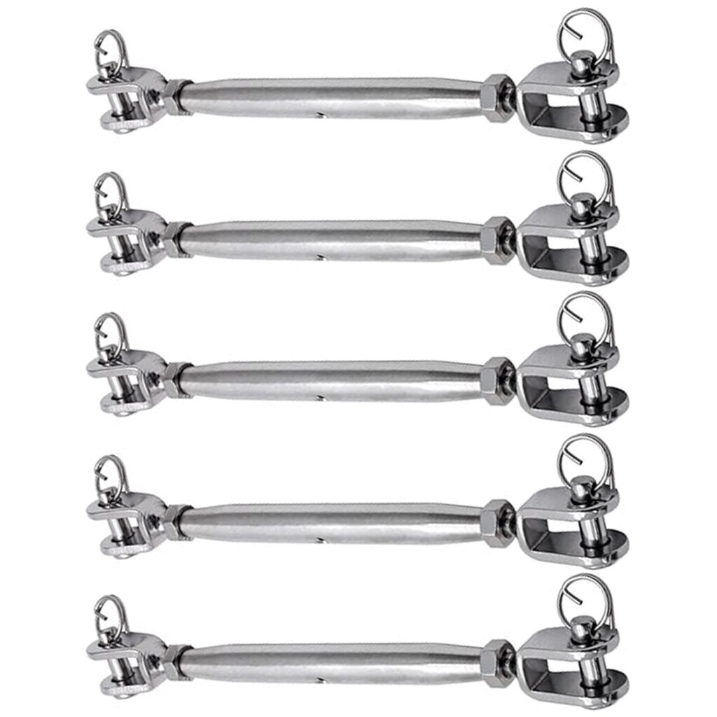 Комплект из 5 Кулачков из Нержавеющей Стали и Кулачковых Талрепов Сверхмощный Регулируемый Натяжной Инструмент Для Канатных Тросов Морского Такелажа