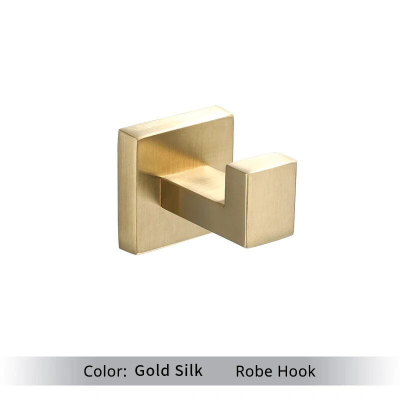 Robe Hook Gold Silk