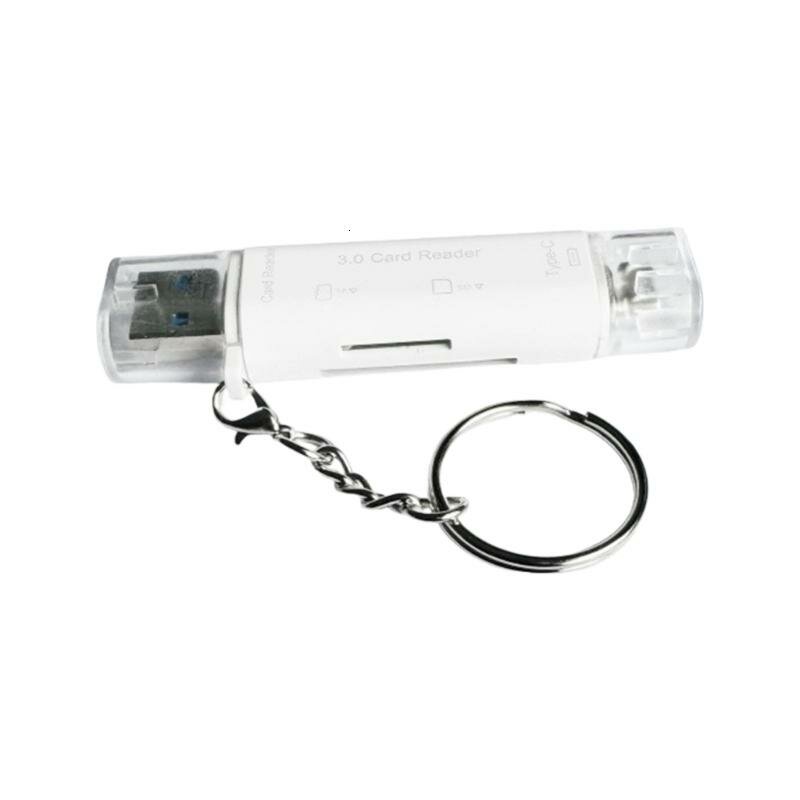 Портативный кардридер для SDHC и TF карт, Белый