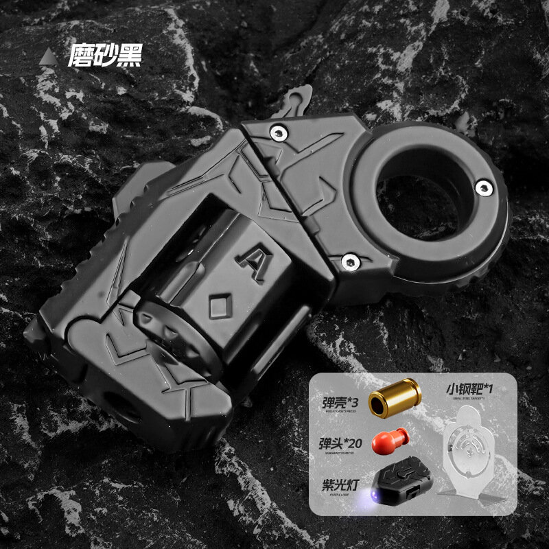 Пистолет для снятия стресса Jinjiangtang с имитацией выбрасывания снарядов, мини-пистолет из сплава, мягкий пулемет