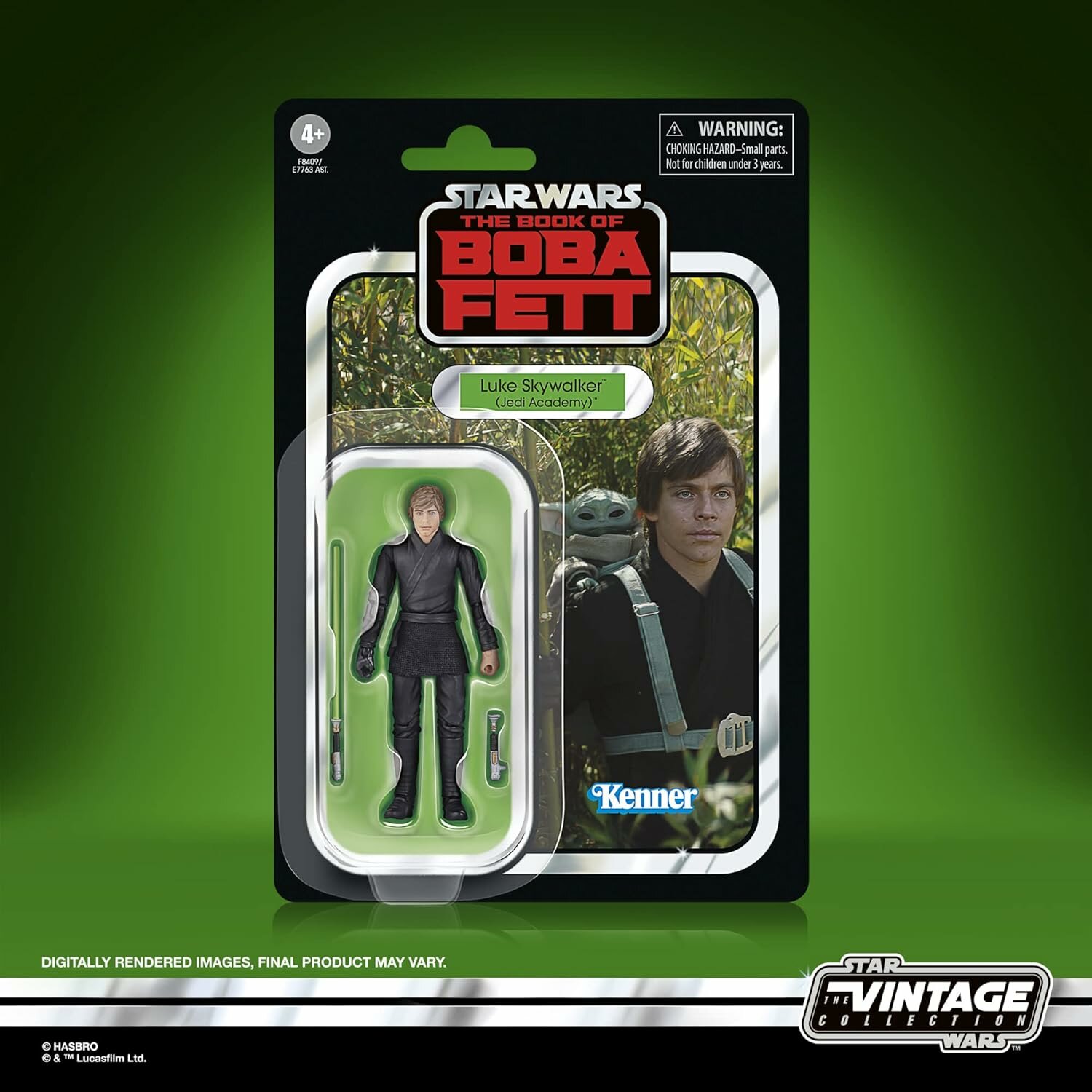 Фигурка Hasbro Star Wars, винтажная коллекция: Люк Скайуокер (Академия джедаев), Книга Бобы Фетта, 3,75 дюйма