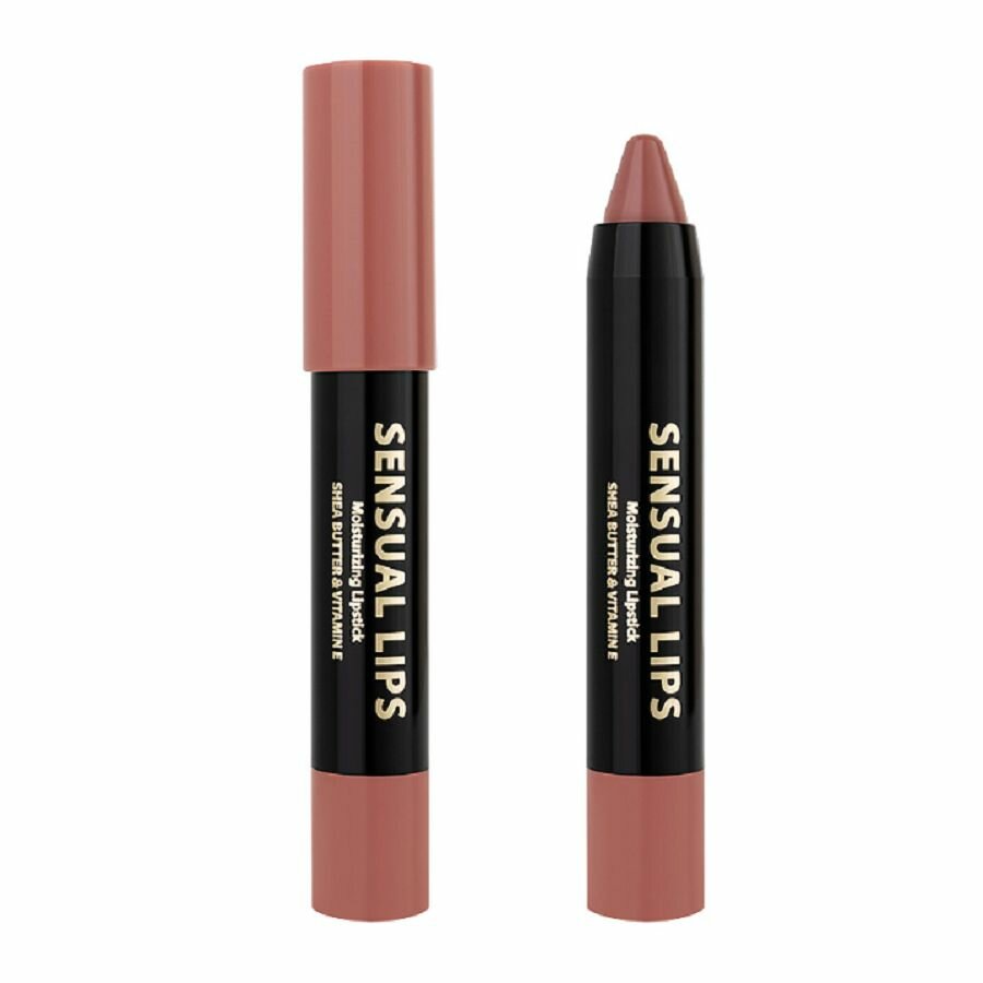 Лэтуаль Увлажняющая помада-стик для губ с маслом Ши и витамином E SENSUAL LIPS, № 102, 3.5 г