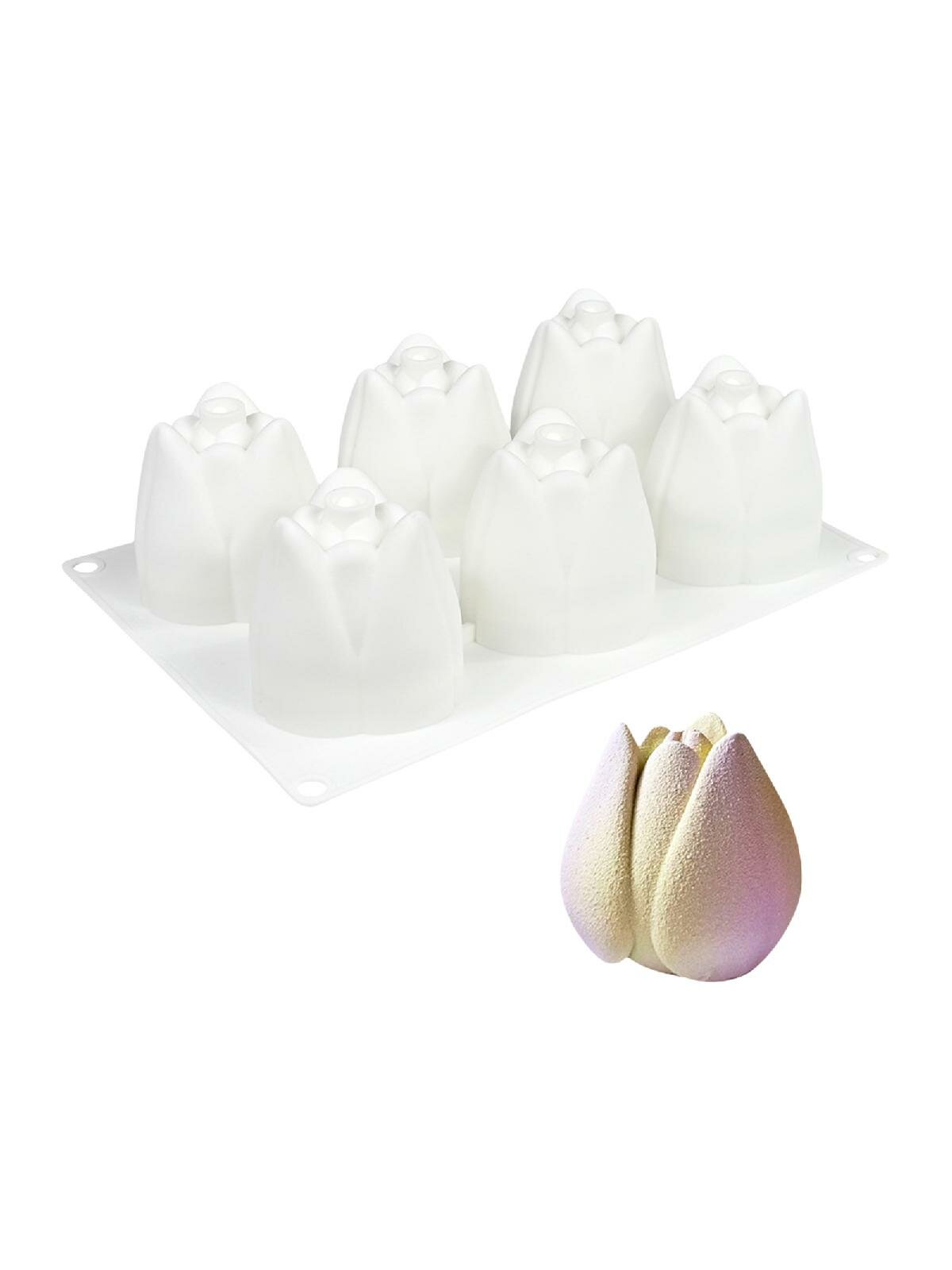 Силиконовые формы для тортов с тюльпанами для дней рождения свадеб и особых мероприятий