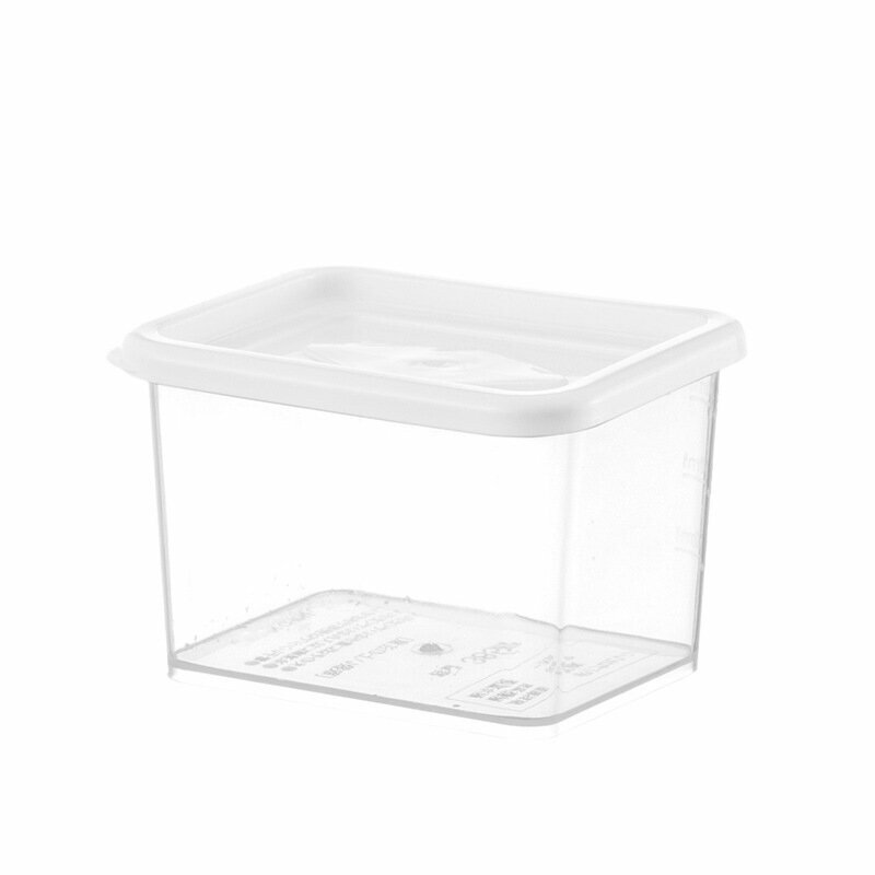 Маленькая пластиковая градуированная емкость для хранения зерен, бобов и орехов — кухонный контейнер-организатор