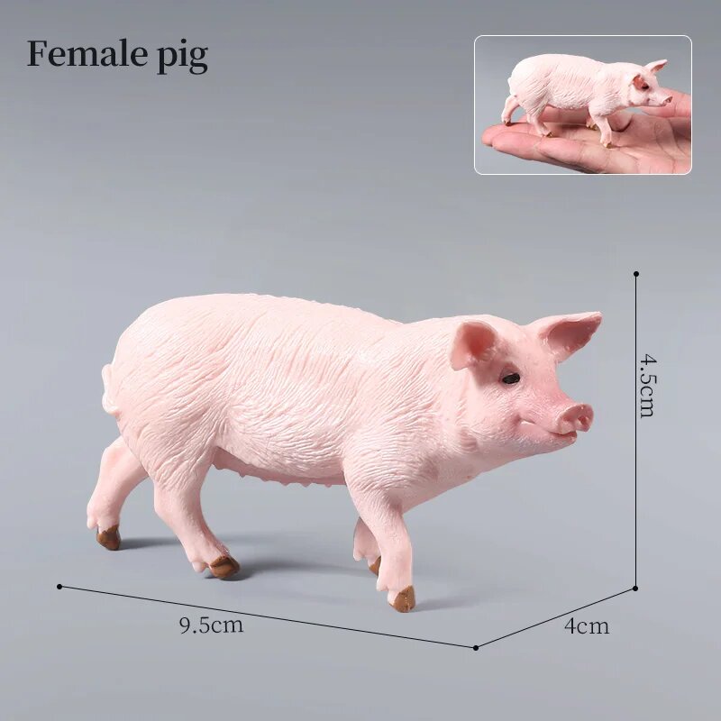 Фигурка свиньи розового цвета XIALIBAOMOWAN, Animal-6