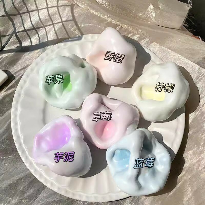 6cm клейкий рисовый клецок ручной шарик Выберите любые три (случайные цвета) обновленных стиля муки.