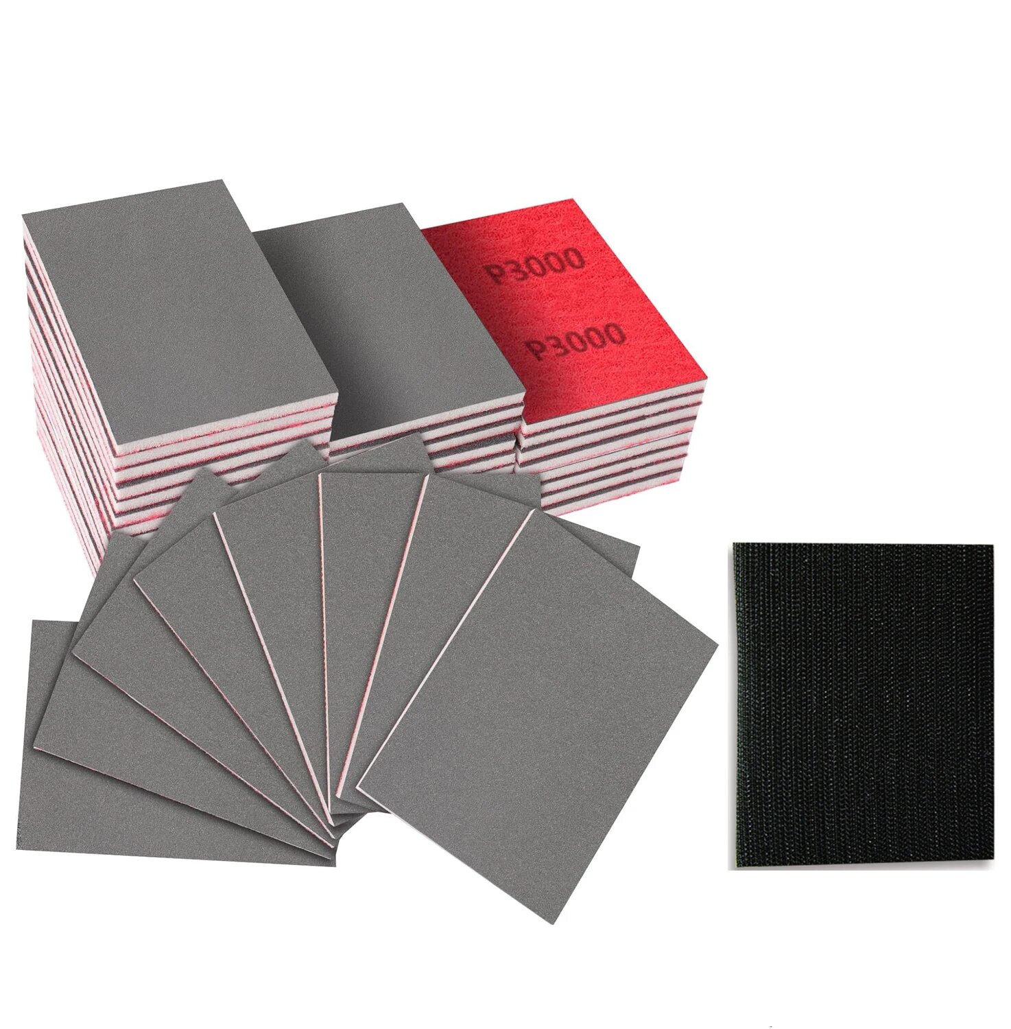 3X4 дюйма губчатая наждачная бумага 75x100 мм 1/10/33 шт. в ассортименте 180-3000 поясов Mixed 33PCS