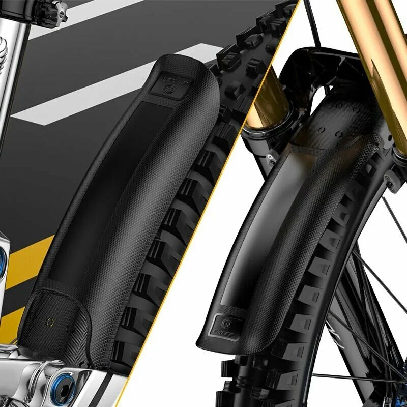 Велосипедные крылья, жесткие крылья для горного велосипеда, универсальные для передней и задней части, удлиненные и расширенные, одна пара/черный