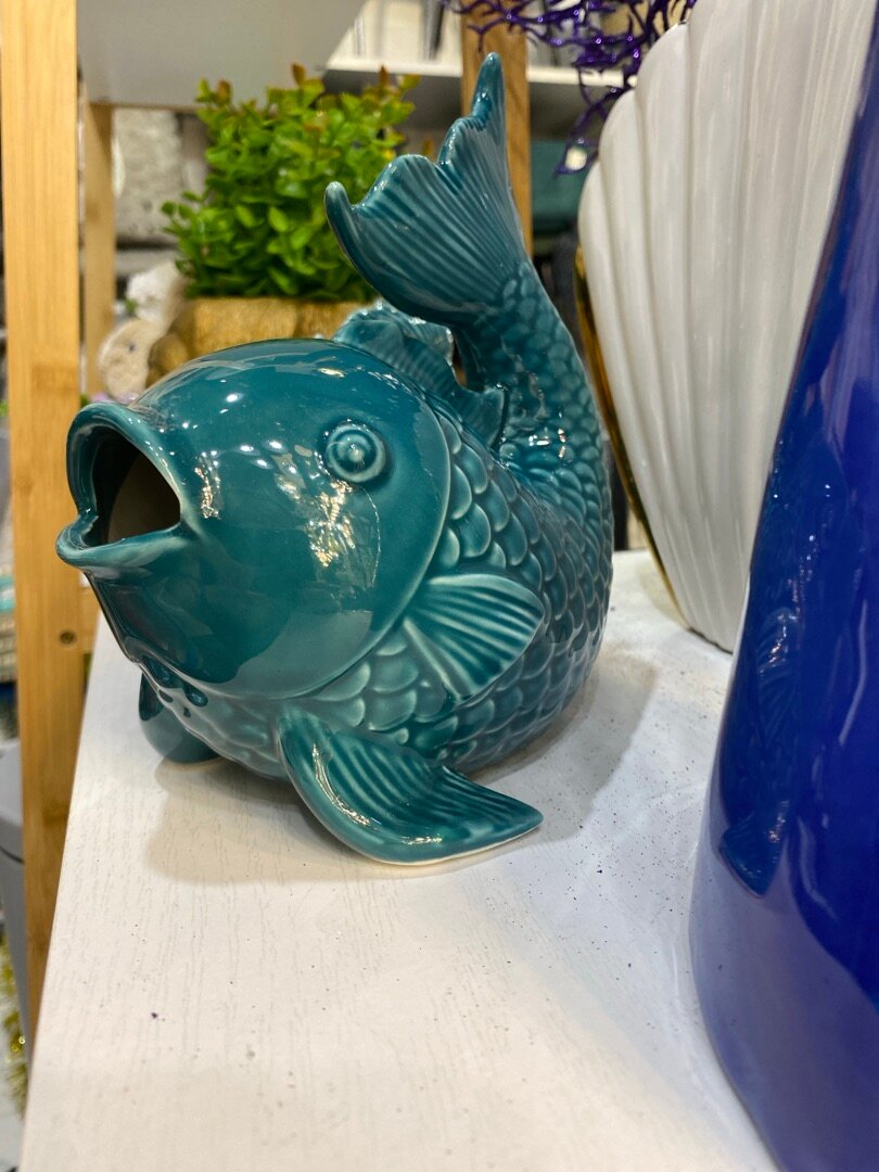 Статуэтка Рыба Abeyta Casaentera CE05-102339 бирюзовый 170х100х170