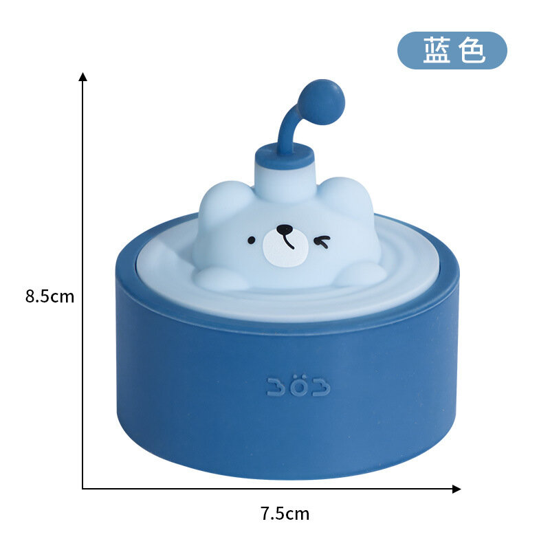 Медведь кубик льда милый замороженный кубик льда домашний силиконовый холодильник большой артефакт куба льда с крышкой