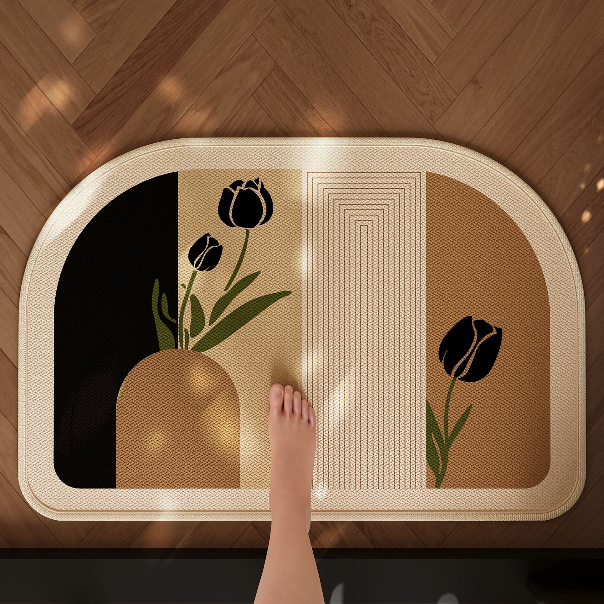 Премиум утолщенный коврик для ванной 2025 года, новая модель, мягкий коврик из диатомитовой земли для дома, туалета и умывальника