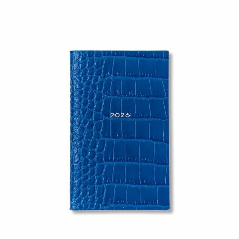 Smythson Ежедневник 2026 Panama Weekly Diary in Mara, Cerulean