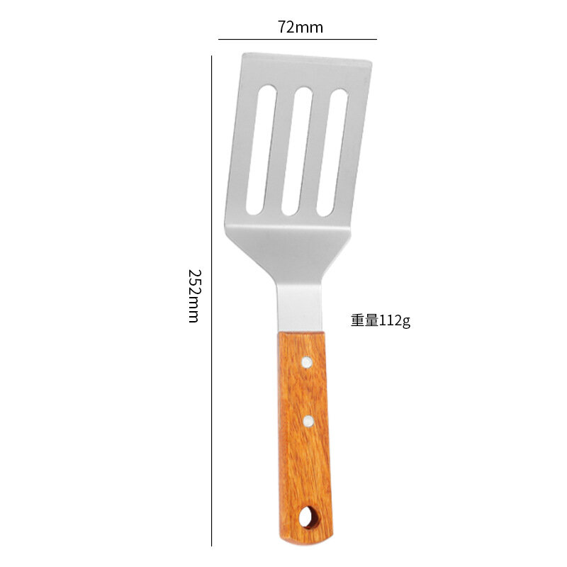 Теппаньяки из нержавеющей стали Лопата для кухни Западная еда Нож для пиццы Ручной пресс для блинов Лопата для блинов