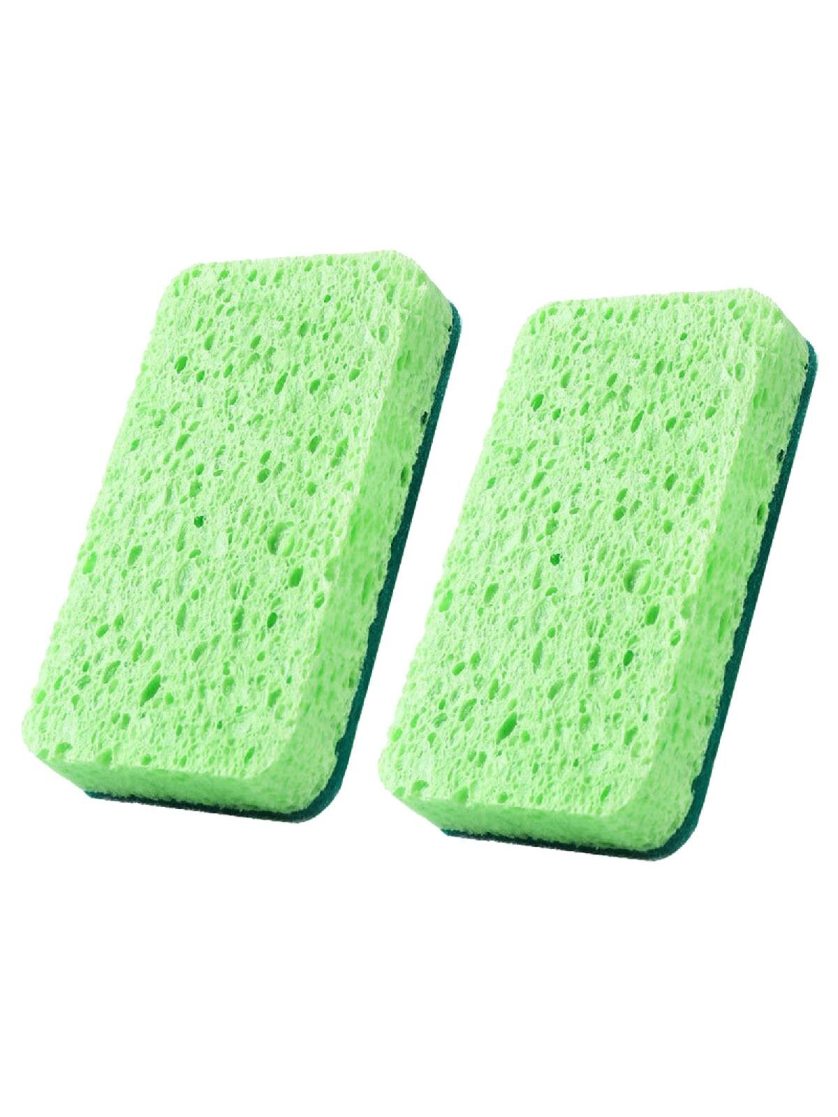 2 упаковки чистящих губок-скраба без царапин, губка для мытья посуды на кухне