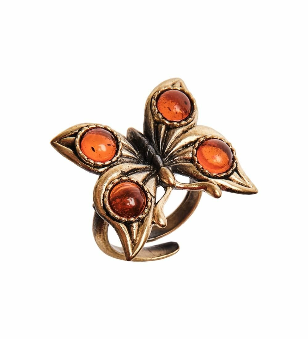 Кольцо, янтарь