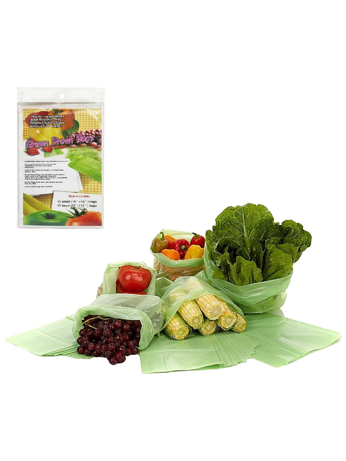 Пакеты для хранения овощей Дольше сохраняют свежесть фруктов, овощей и срезанных цветов