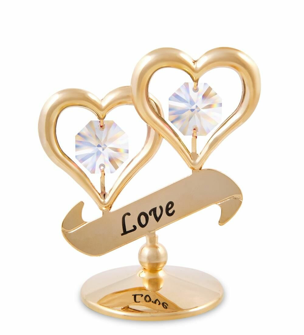 Фигурка Сердечки с надписью A978452 Crystal Temptations, Металл, кристалл