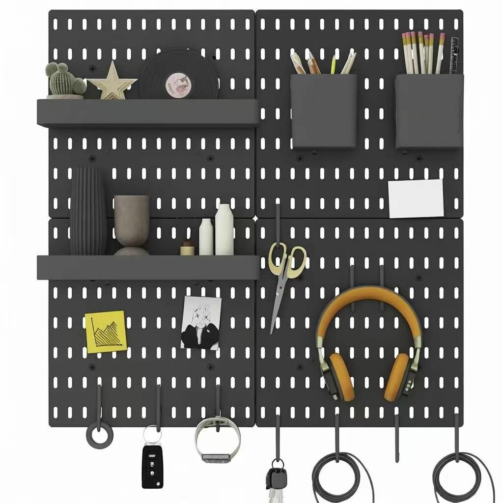 Пегборд на стену, Для хранения на стене, организации ремесел, декоративных экспозиций, 56*56cm,30 в 1