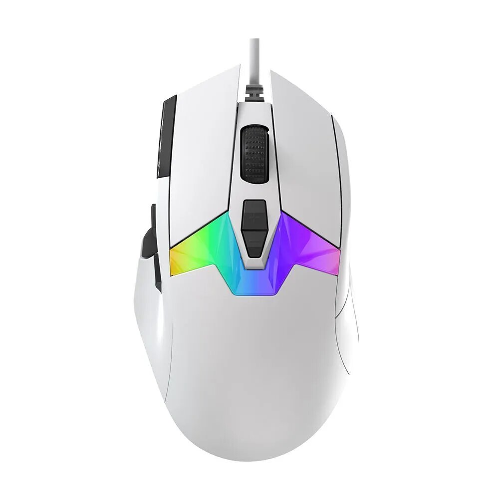 DAREU Игровая мышь проводная A980L-WH Белый, слоновая кость, белый