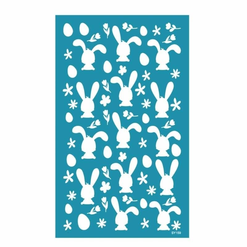 Сетчатые трафареты для украшения яиц "Пасхальный кролик", - SY159