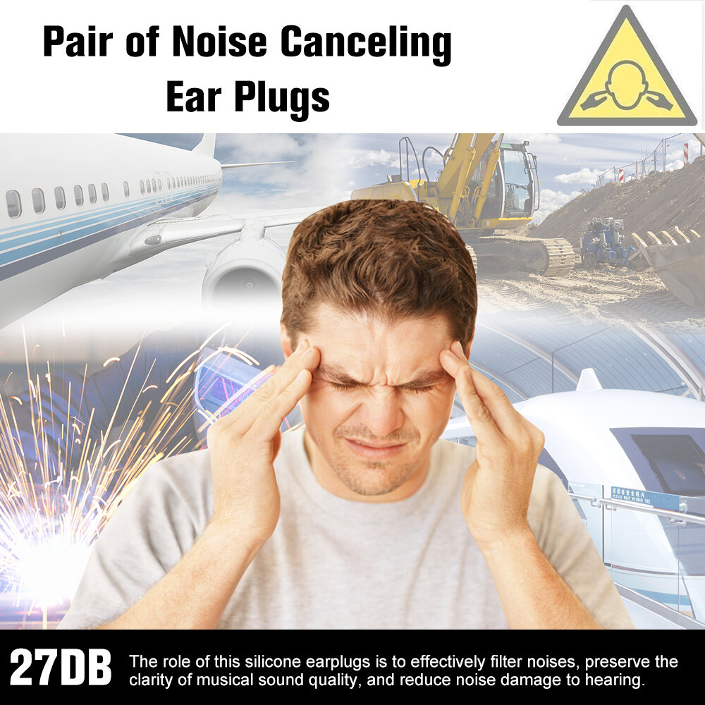 1 пара ушных плиток для шумоподавления при снеezing, высокой точности, силиконовых ушных плиток для музыкантов, защиты слуха с снижением звука на концертах, в барах, у групп, в спорте, SNR 27дб, материал жидкий силикон+фильтр, цвет черный, красный,