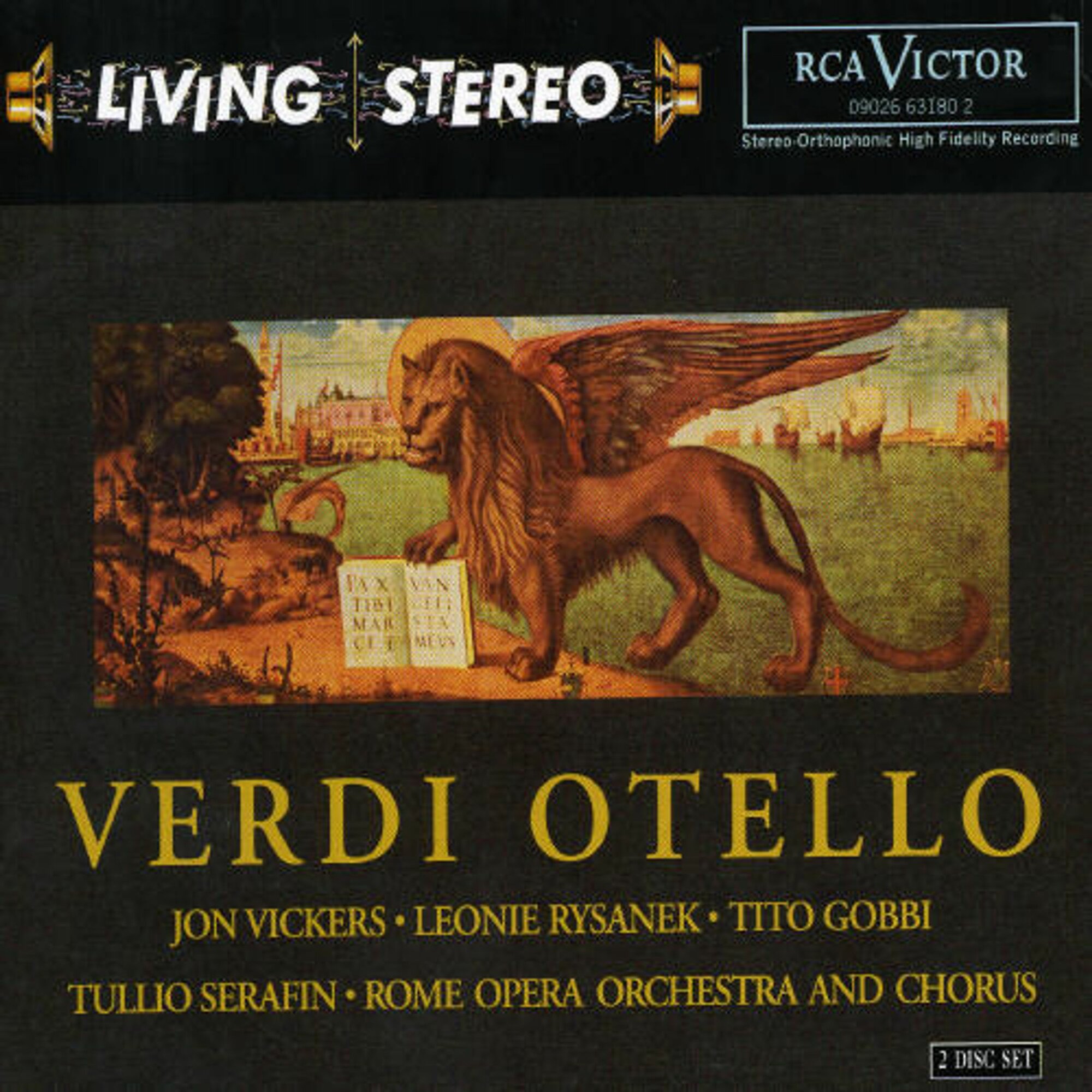Компакт-диск Verdi: Otello. - Jon Vickers, Leonie Rysanek, Tito Gobbi (2 CD)
