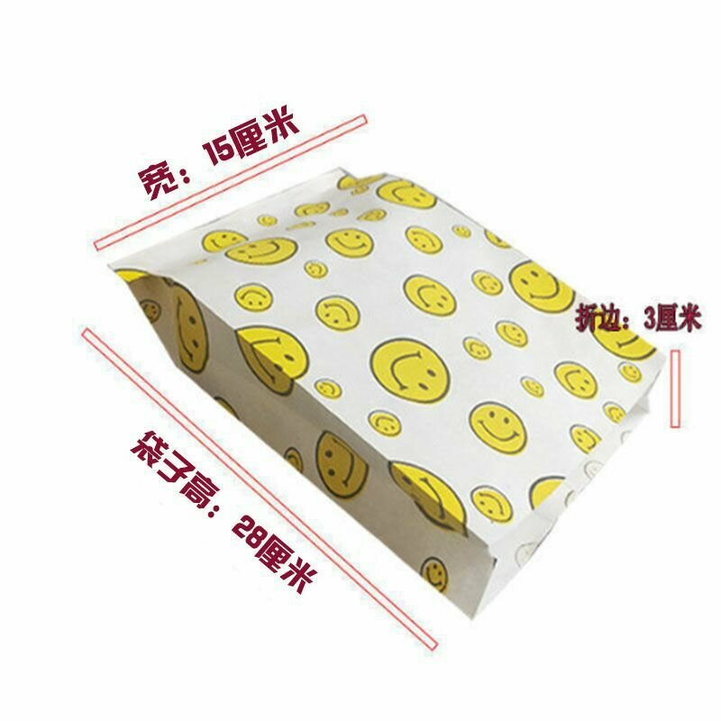 Одноразовые бумажные пакеты для закусок, куриного филе, картошки фри, куриного стейка, жареной курицы, маслостойкие бумажные пакеты, портативные пищевые пакеты малого размера