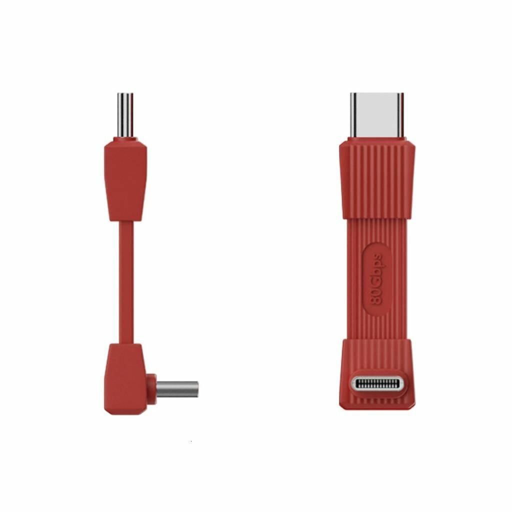 Кабель USB-C 240W с быстрой зарядкой, красный - 42mm