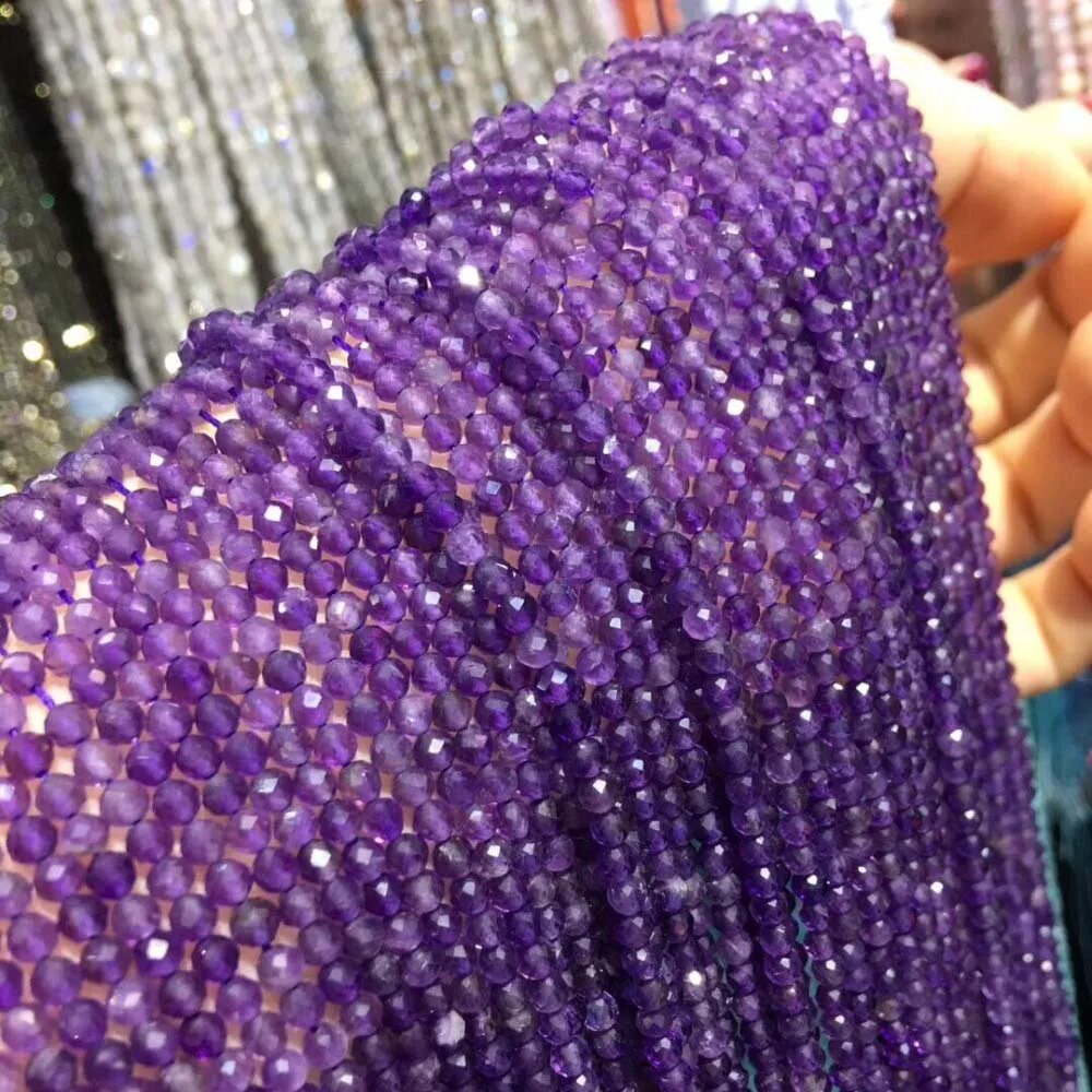 Бусины из аметиста, Цвет: Amethysts