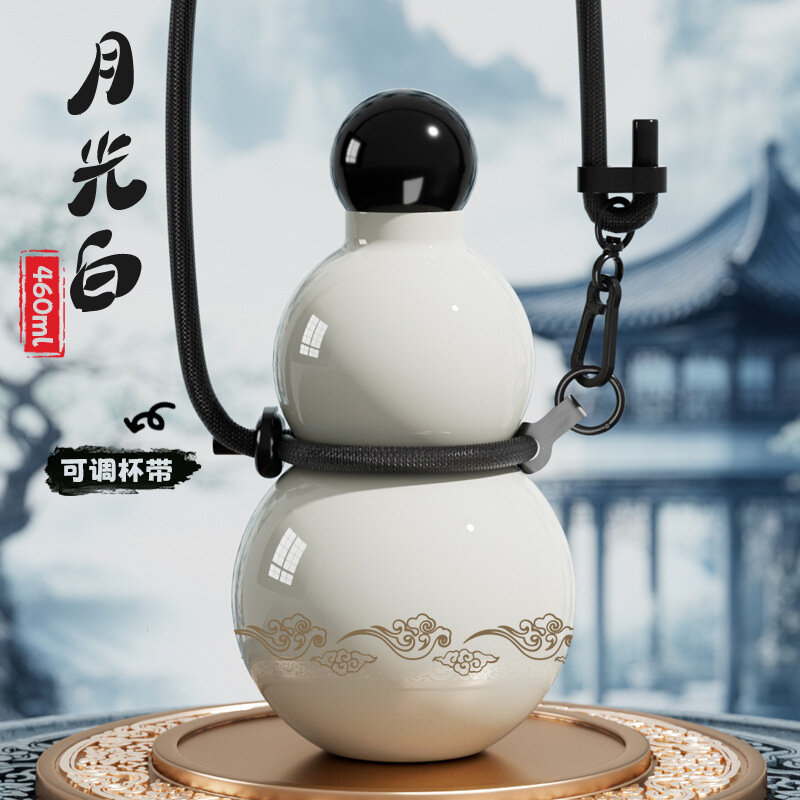 Утолщенная термокружка из нержавеющей стали 316, для мужчин и женщин, с национальным дизайном, стильная спортивная бутылка для воды для домашнего использования