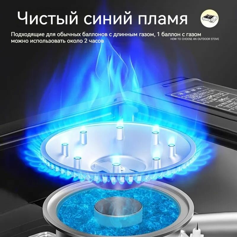 Барбекю-гриль，Одна печь, четыре газовых баллона, с чемоданом — фото 1