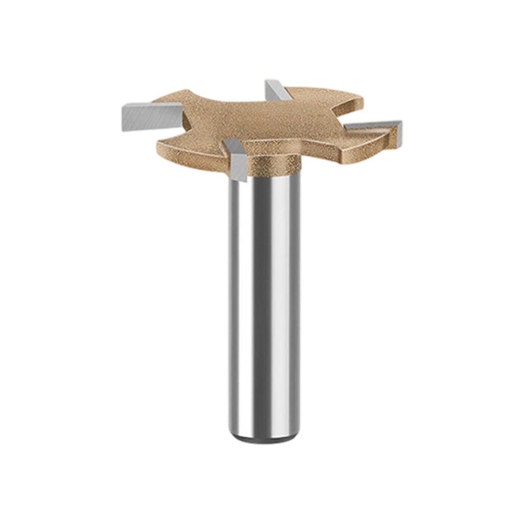 Набор Фрезерных Долот С Т-образным Пазом 8 мм с 4 Канавками, Высокоскоростной Резак По Дереву Большого Диаметра Для Гладкой Резьбы и Нарезания канавок