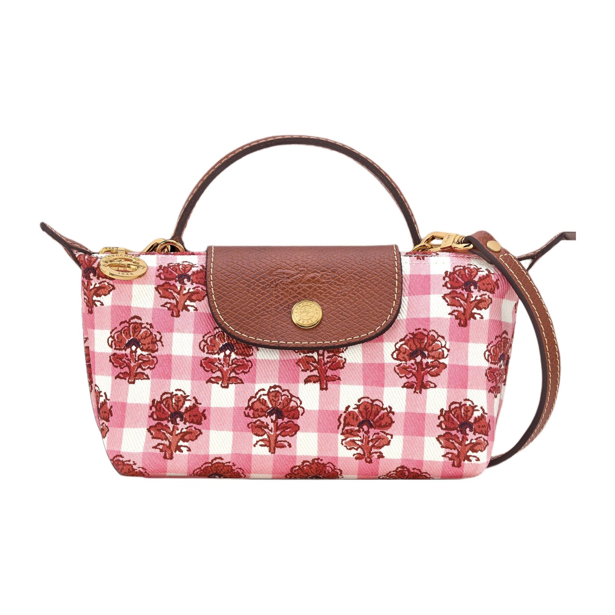 Сумка Longchamp Le Pliage, розовый, — фото 1
