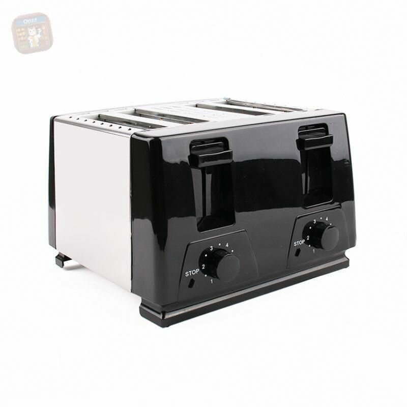 Тостер поддон для крошек 870 Вт тостов - 4/четыре, Хлебопечка для домашнего завтрака, регулировка уровня выпечки, машина для поджаривания сэндвичей