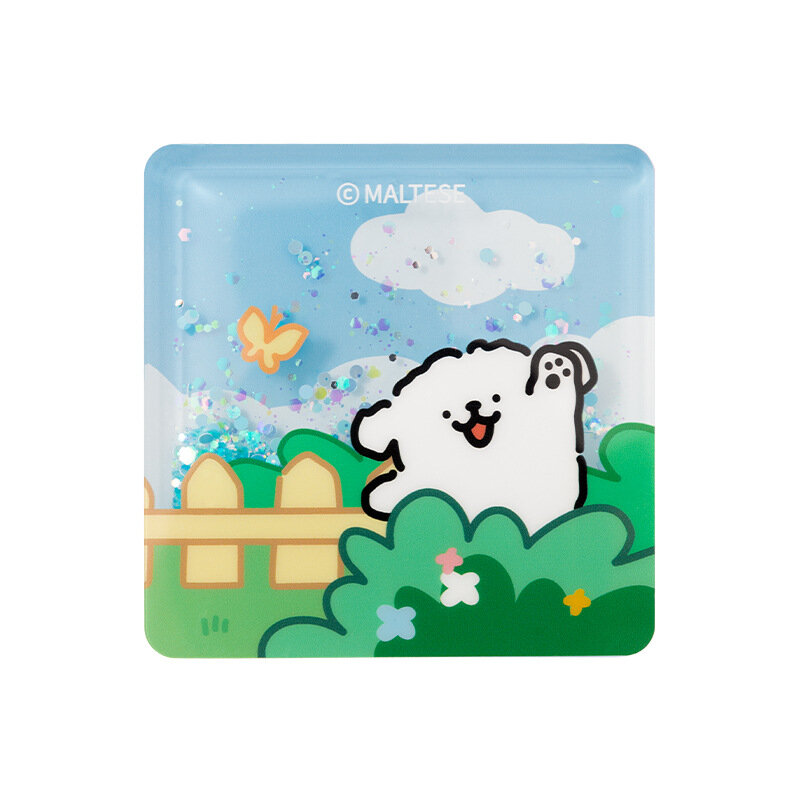 Линейный рисунок Маленький Мальтийский Оригинальный Плавный Льняной Орнамент Милый Мультяшный Офисный Декор Стола Праздничный Подарок