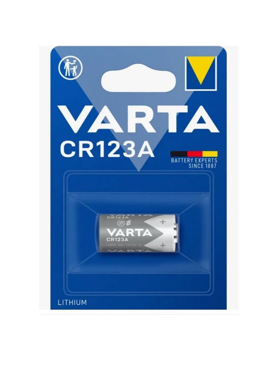 Батарейка CR123A, 3V VARTA LITHIUM BL1 (6205)