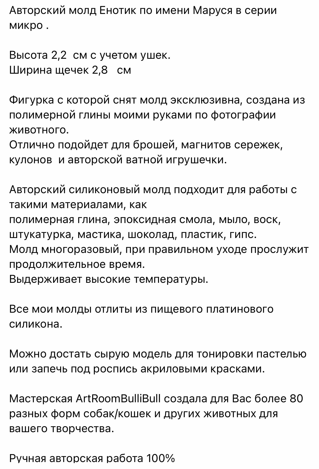 Молд Енот (микро) — фото 1