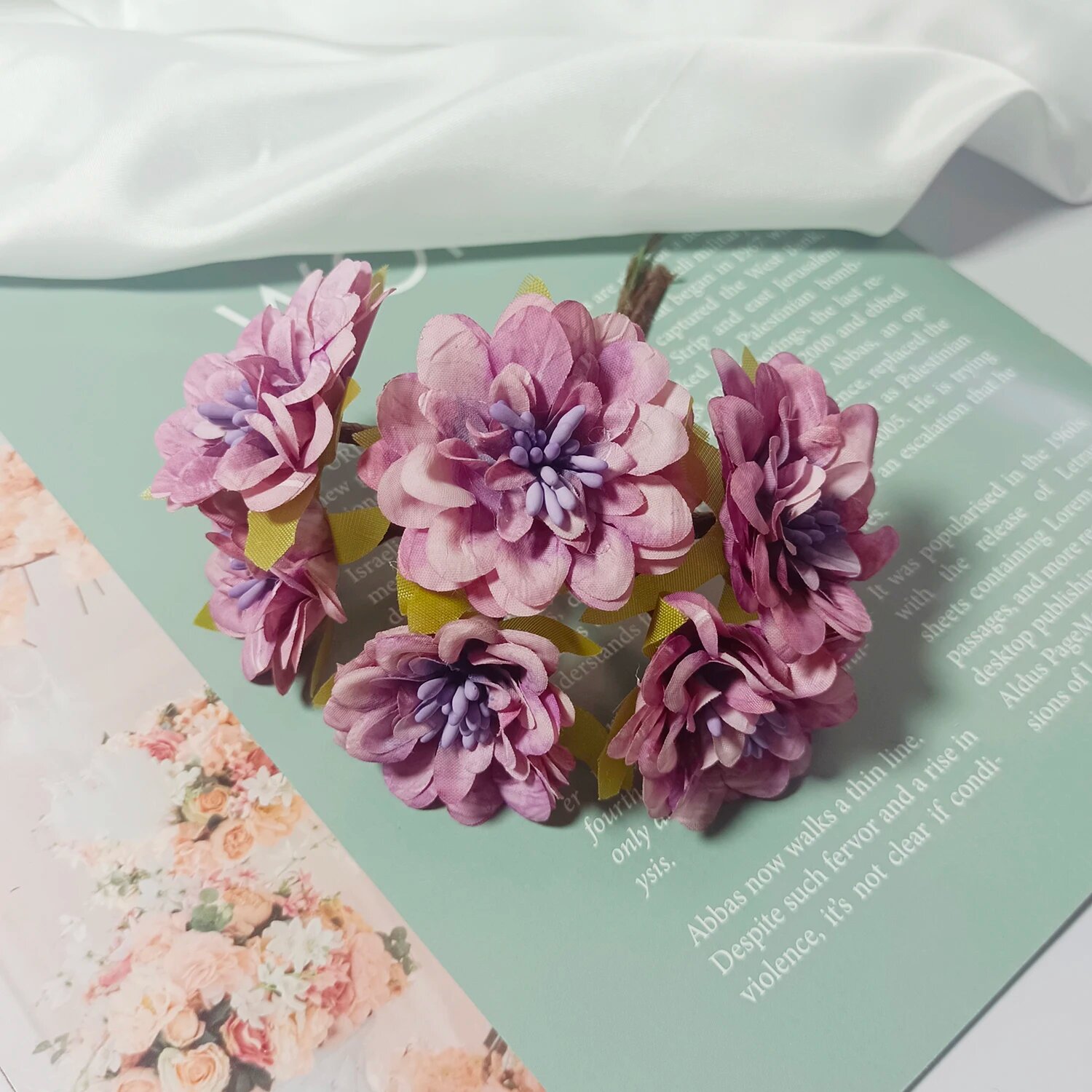 Искусственные цветы, мини-букет роз для свадебного украшения, венок для рукоделия, уличный сад, Рождественская домашняя коробка для конфет, скрапбукинг