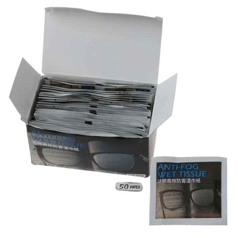 Салфетки для очков 50 шт, Мокрое полотенце - Мокрое полотенце